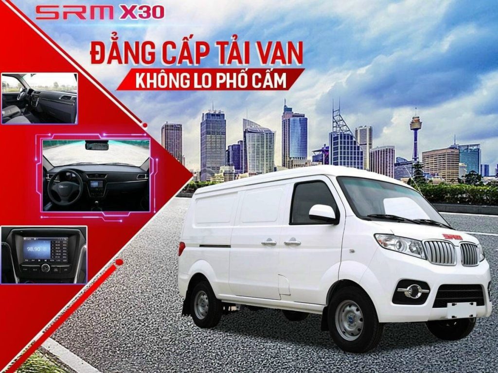 Dòng xe tải van SRM X30 đa dụng có ưu điểm khác biệt - Xe tải SRM